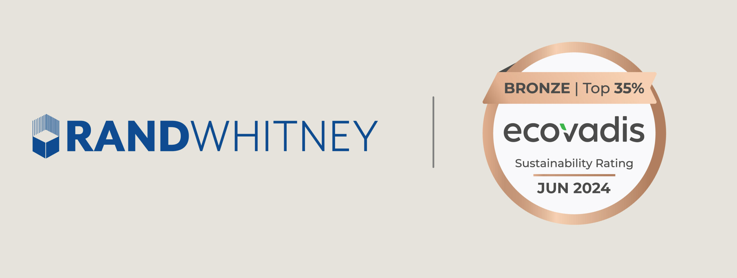 Rand-Whitney Retains Bronze Rating from EcoVadis | Rand-Whitney